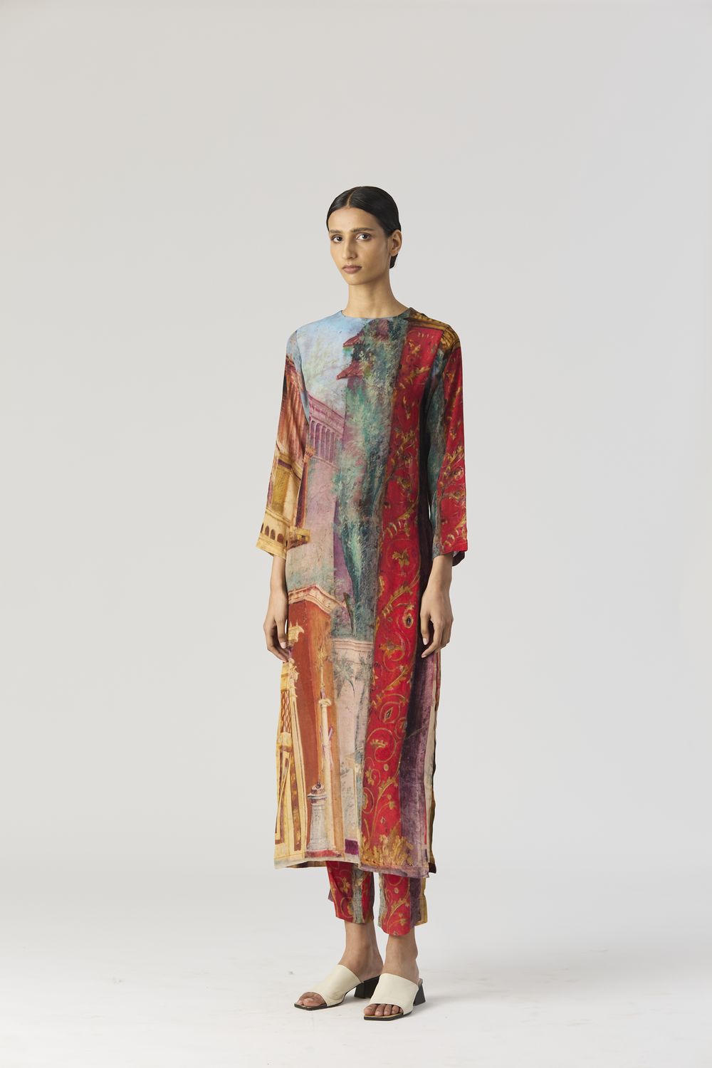 Buy VILLA ROMA LONG KURTA SET from C&W | Light Kurta Sets for Women