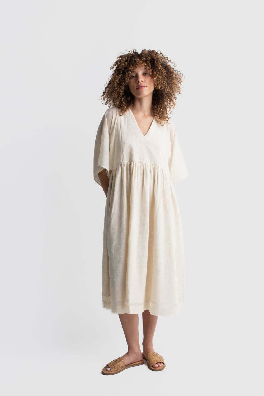 Buy Boxy sleeve dress from C&W | Dresses for Women – Canvas And Weaves