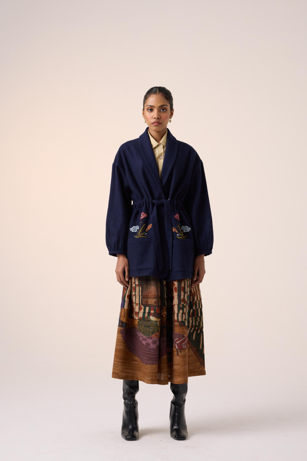 Buy ARTIST BLAZER -INK from C&W | Jackets And Overlays for Women ...