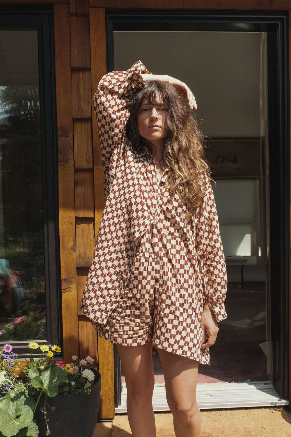 Buy Brown Matchstick Artist Smock from C&W | Jackets And Overlays for Women