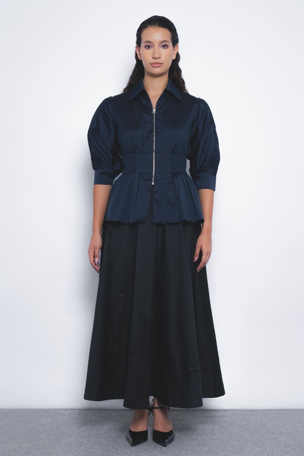Buy Ame Top - Navy from C&W | Tops And Shirts for Women