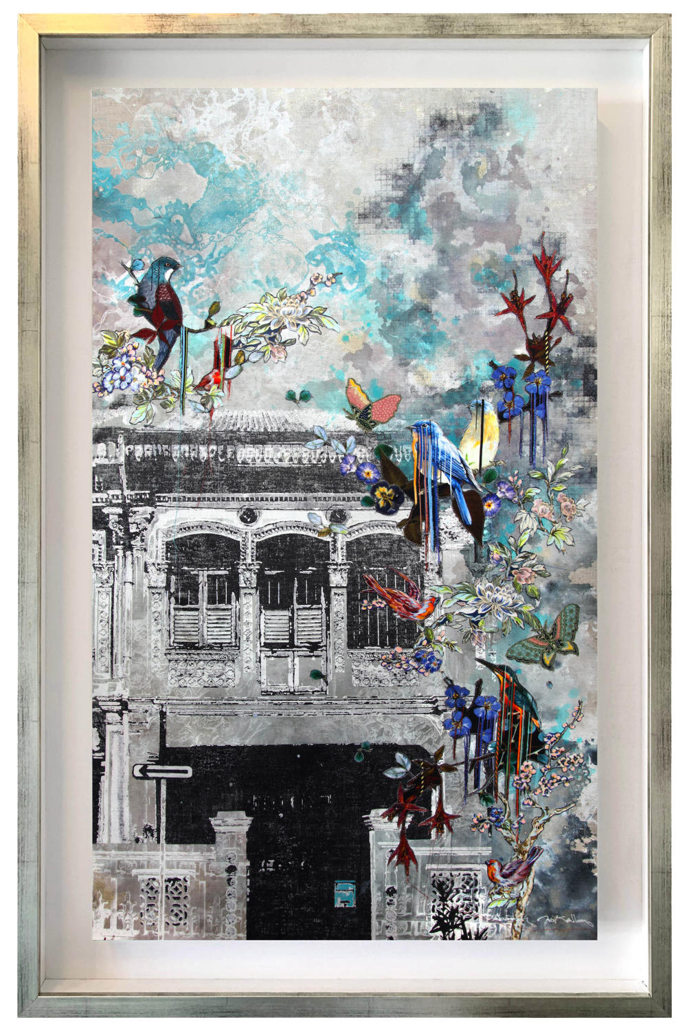Buy Lovers In The Rain Canvas Print by Talking Textiles by Deborah ...