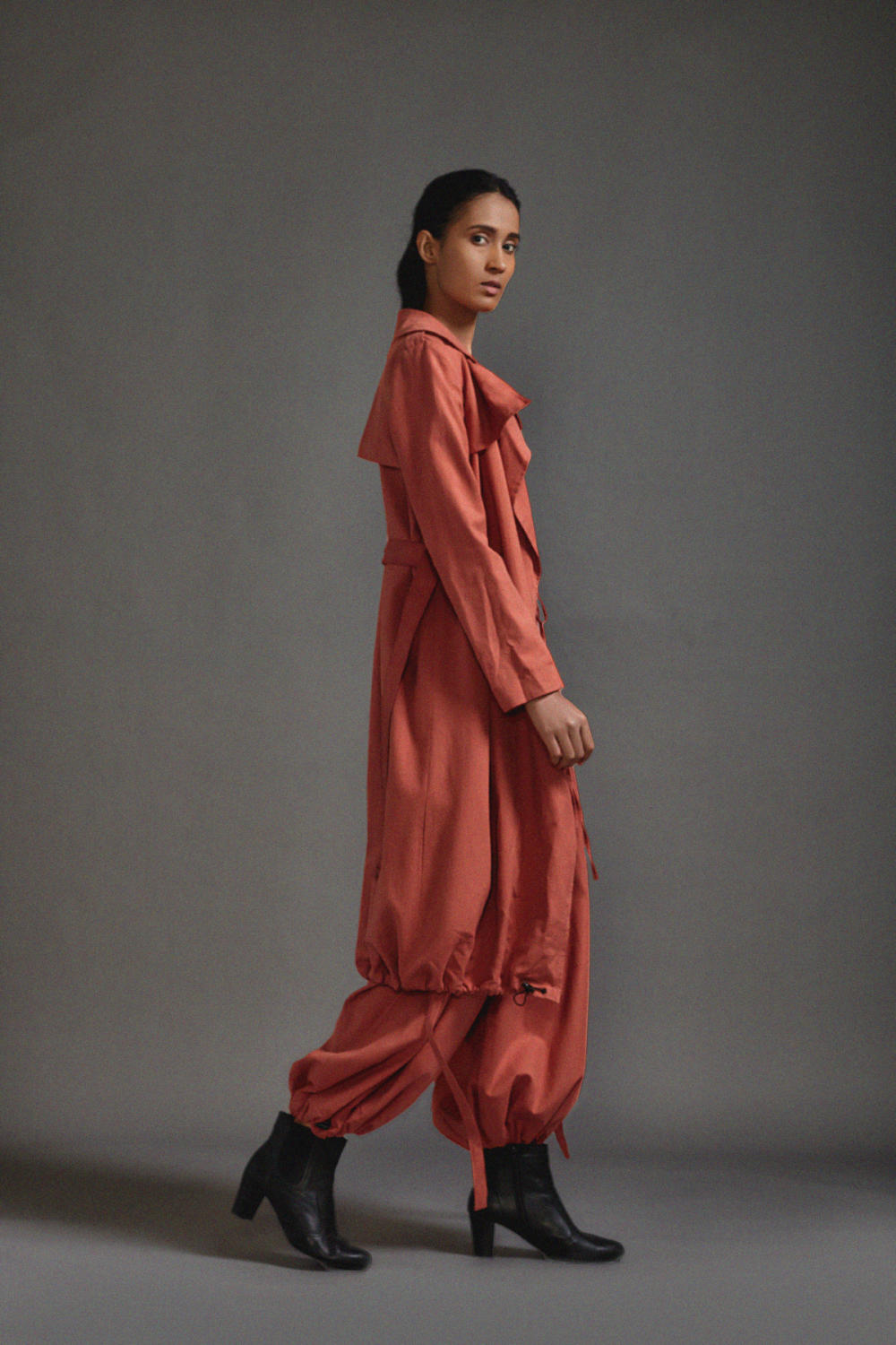 Buy Rust Safari Cargo Trench Set from C&W | Co-Ord Sets for Women