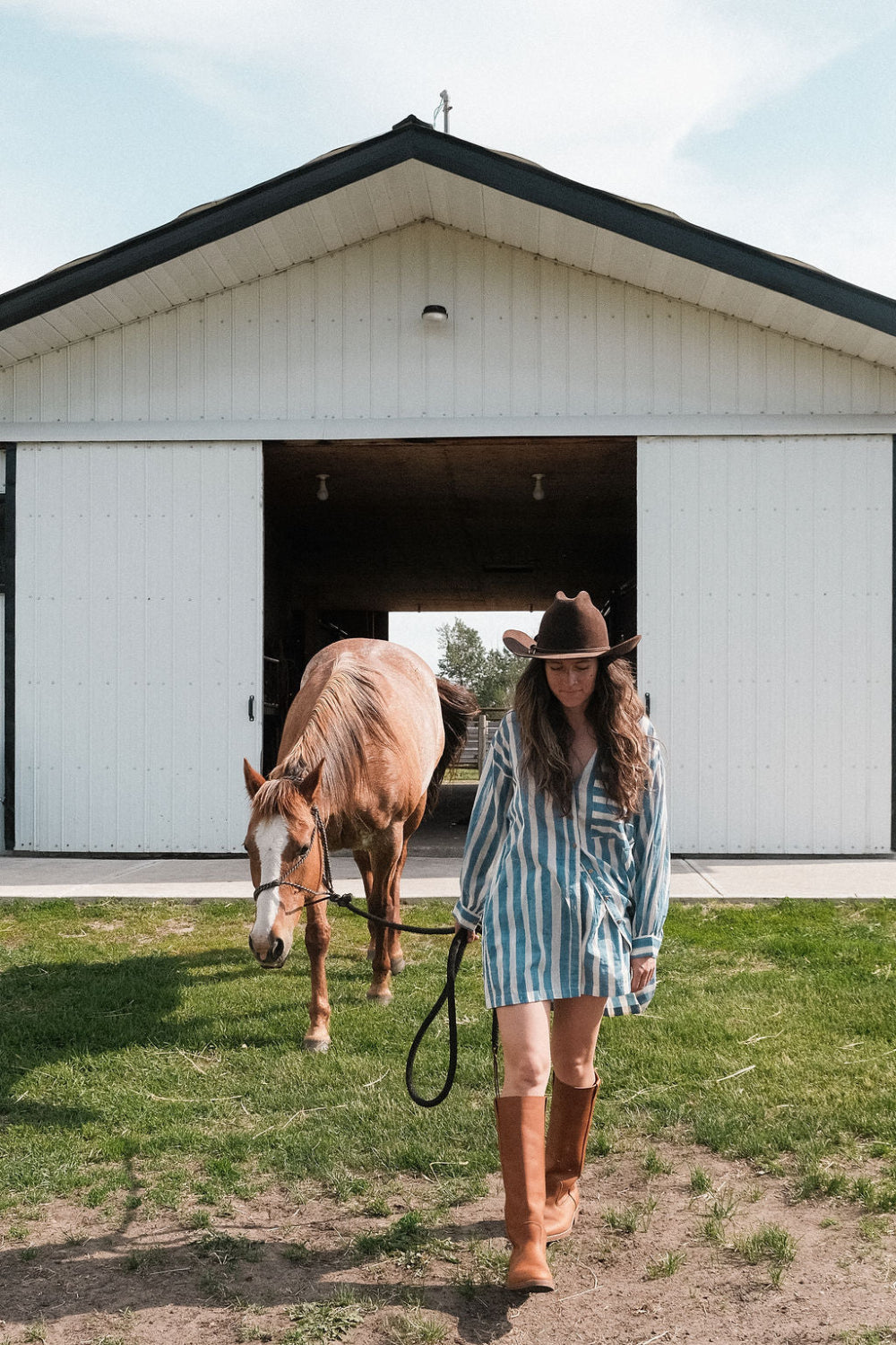 Buy Summer Blue Artist Smock from C&W | Jackets And Overlays for Women