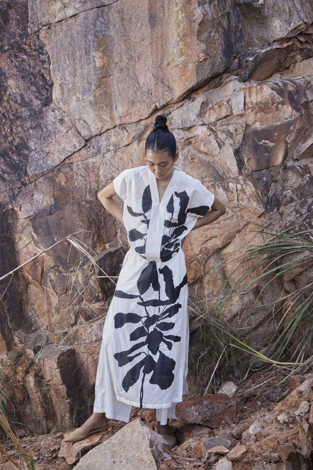 Buy Ava Border Linen Wrap Dress - Sky from C&W | Dresses for Women