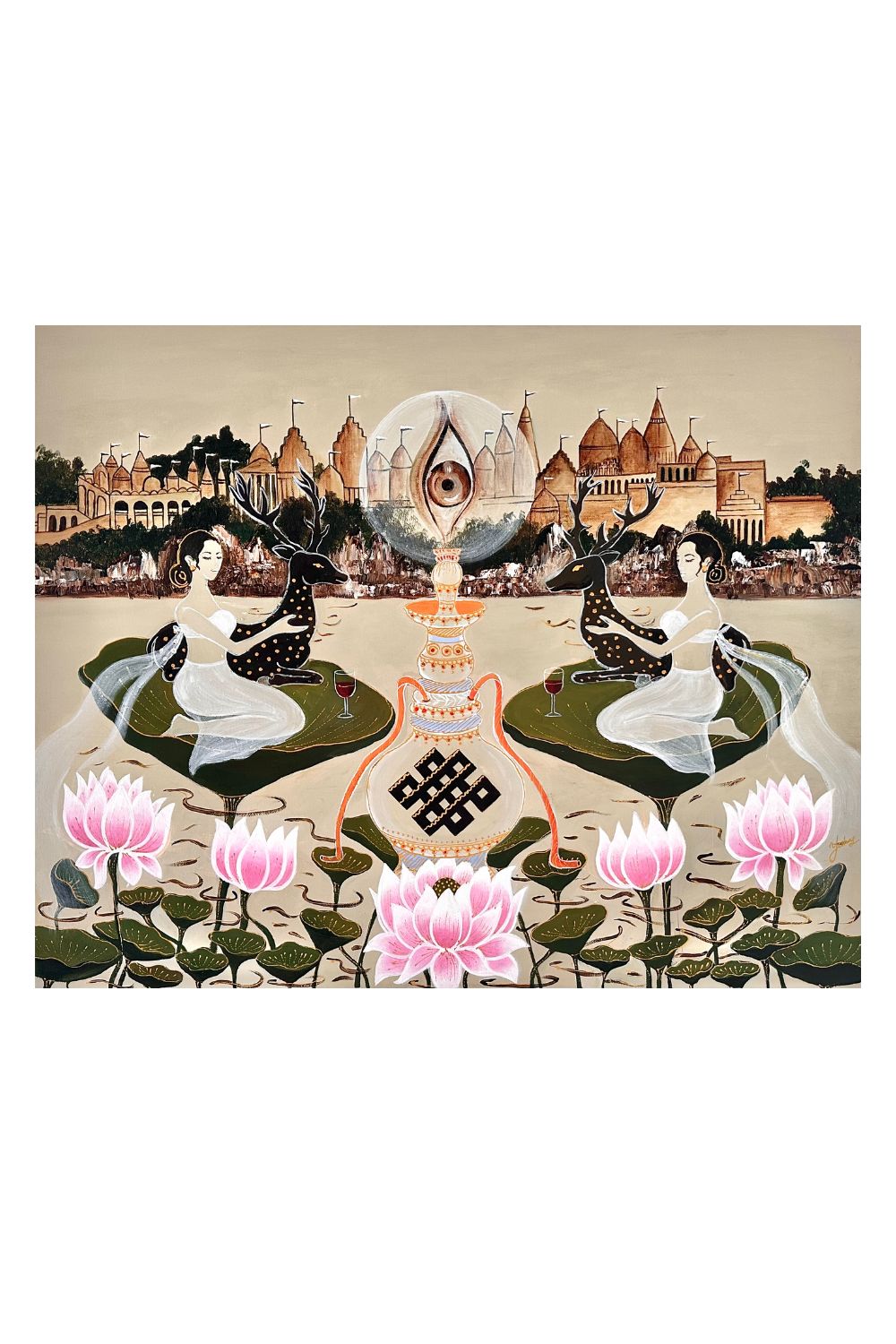 Buy She Rests In Between by Yesha Sheth | Buy Art in Singapore