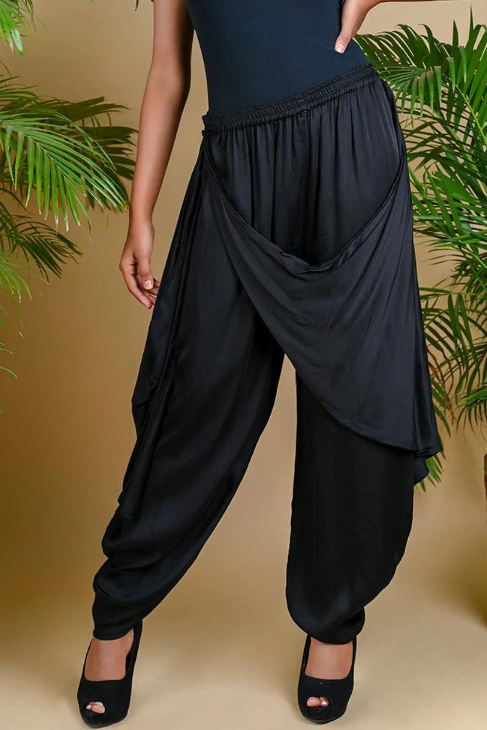 Buy WRAP DHOTI-INDIGO BLUE from C&W | Indo-Western for Women