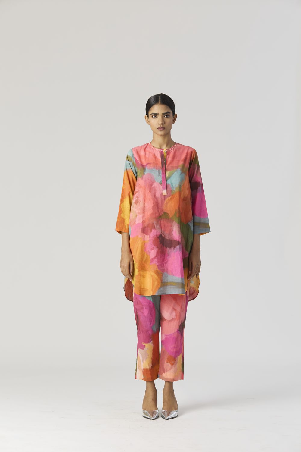 Buy VERONICA SHORT KURTA SET from C&W | Light Kurta Sets for Women