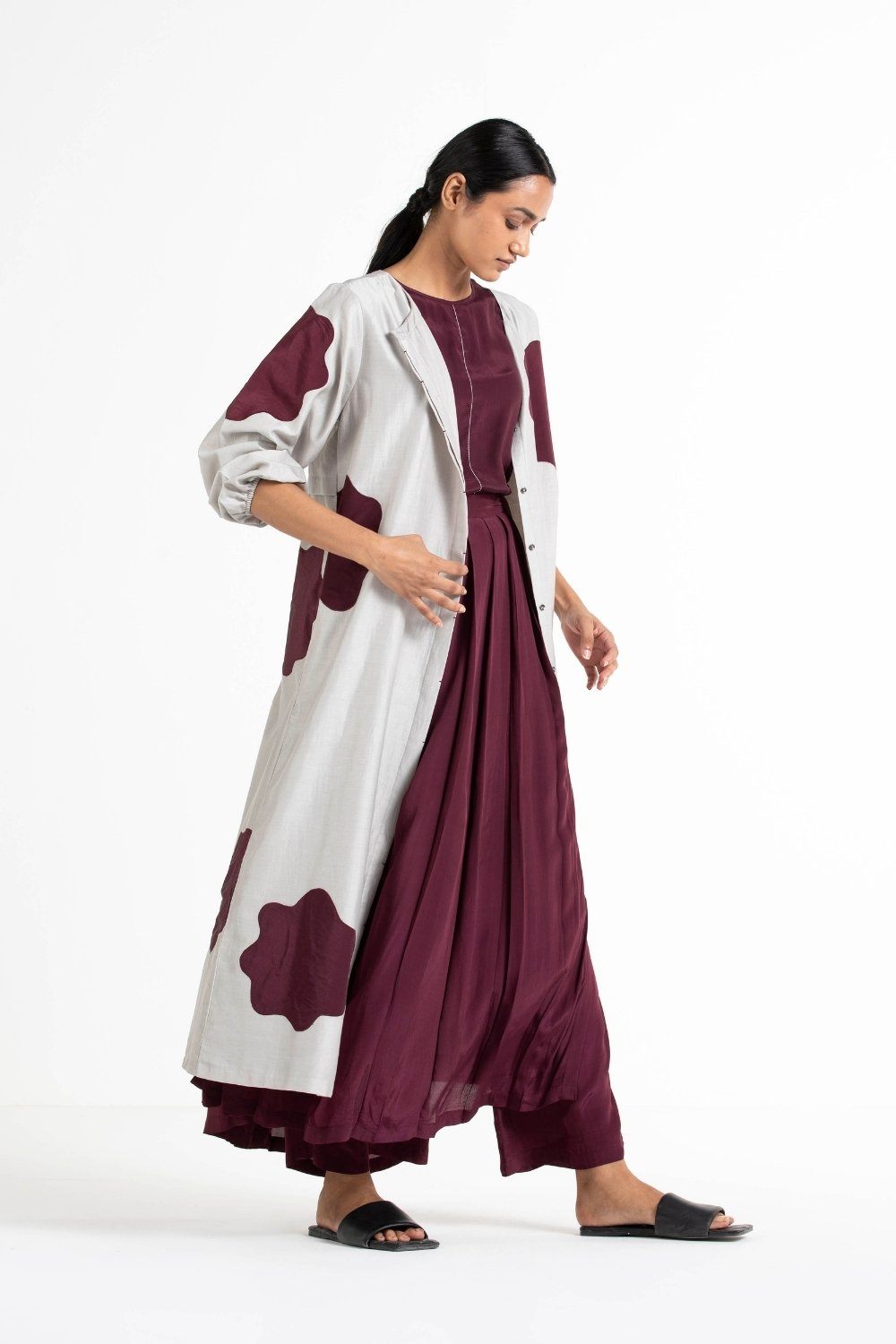 Buy Applique Back Yoke Jacket Ash Grey from C&W | Jackets And Overlays ...